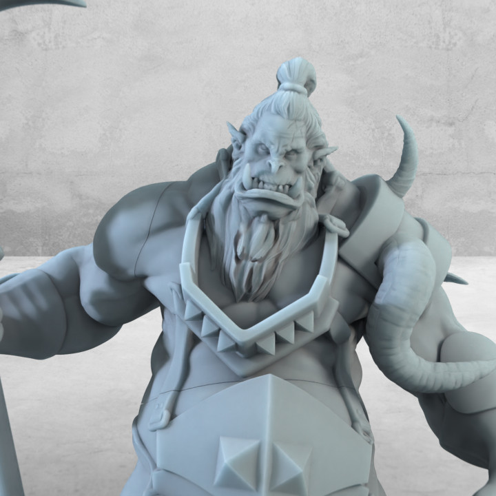 3D Printable Orc Lord by 3DprintingRealms