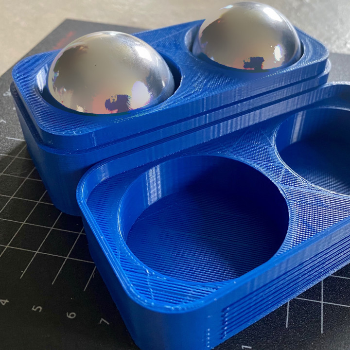 3D Printable baoding balls box by Hex Numbers