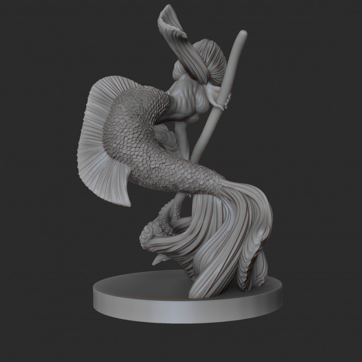 3D Printable Mermaid by Under the odd willow