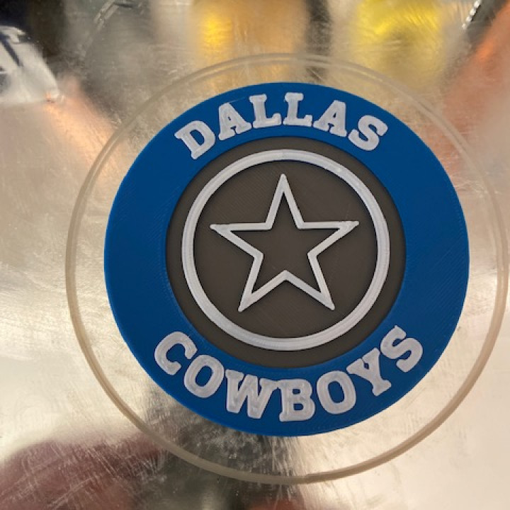 3D Printable Dallas Cowboys COaster by rambokd