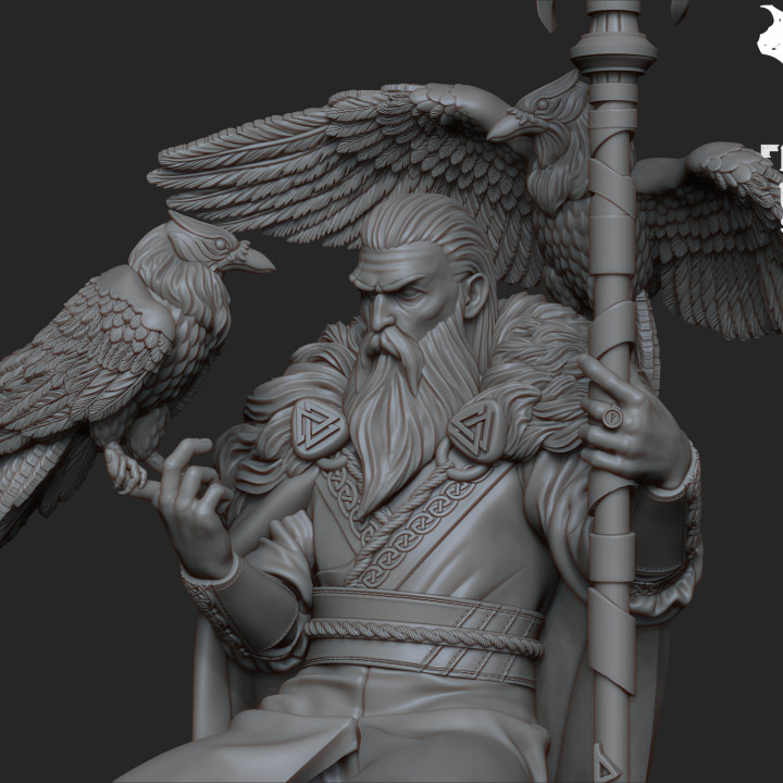 3D Printable Odin with by Under the odd willow