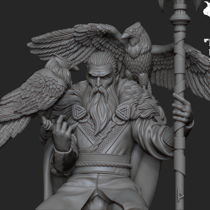 3D Printable Odin with by Under the odd willow