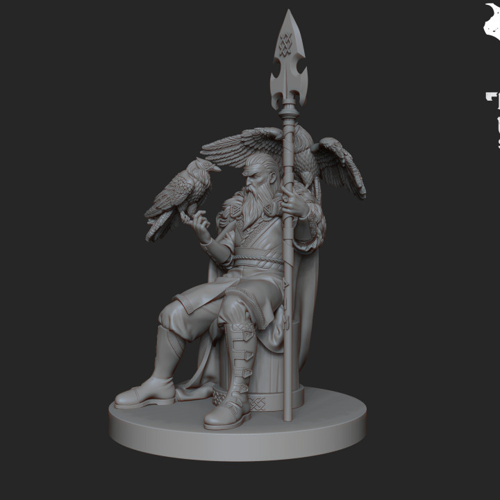 3D Printable Odin with by Under the odd willow