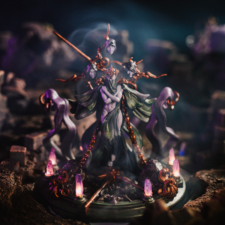 3D Print of Lady of Entropy - Boss Encounter - PRESUPPORTED - 100 mm ...