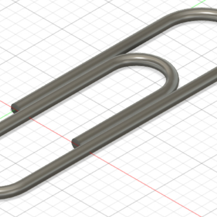 3D Printable Paper Clip by Justin