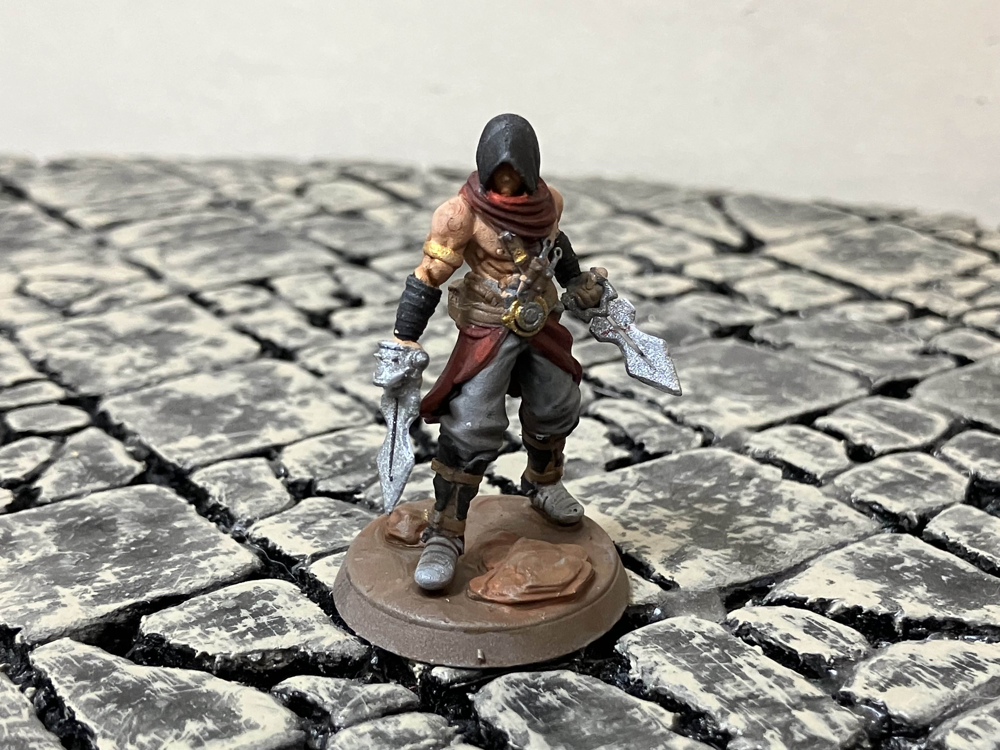 3D Printable Assassin with Katar by Galaad Miniatures