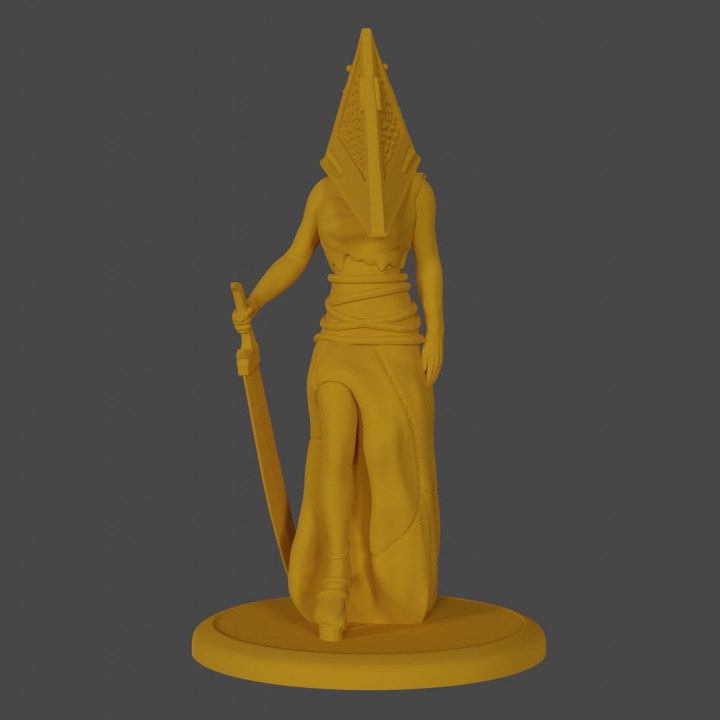 3D Printable Pyramid Head (Female Version) by YourNeighborKnight Minis