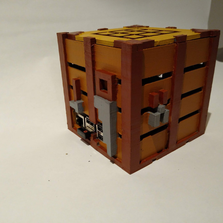 3D Printable Minecraft Pi 3 case by John fredin