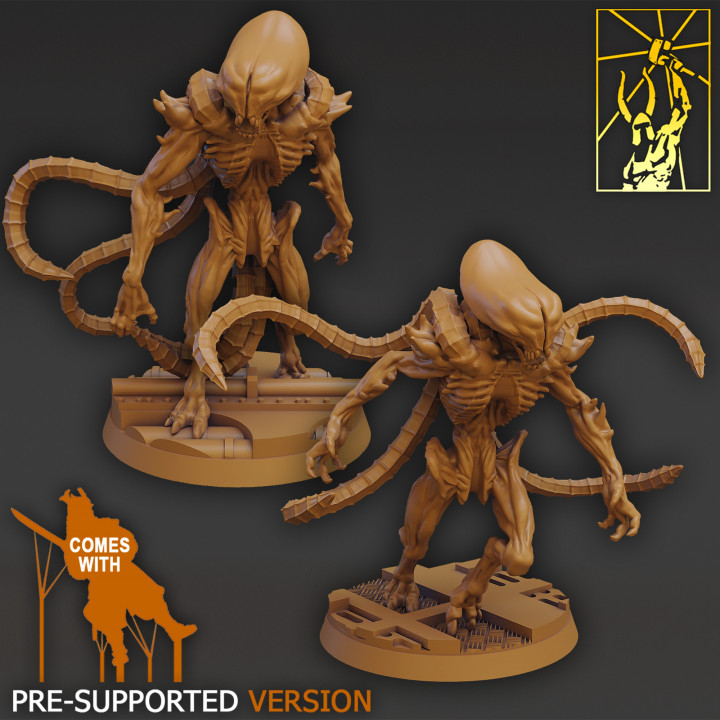 3D Printable Cyber Forge Void Clickers Alien Monster by Titan Forge ...