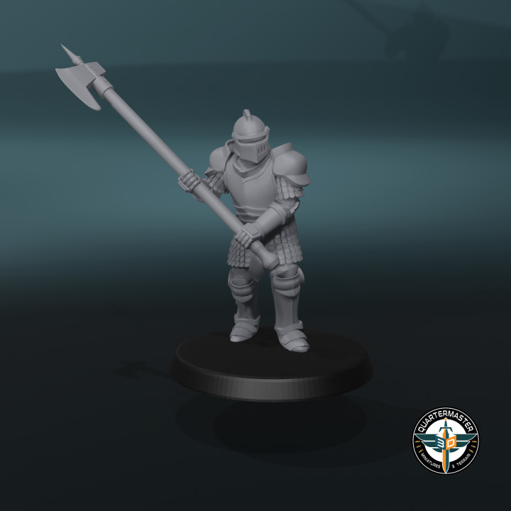 3D Printable Paladin Axemen by Quartermaster3D