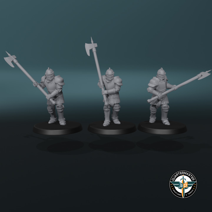 3D Printable Paladin Axemen by Quartermaster3D