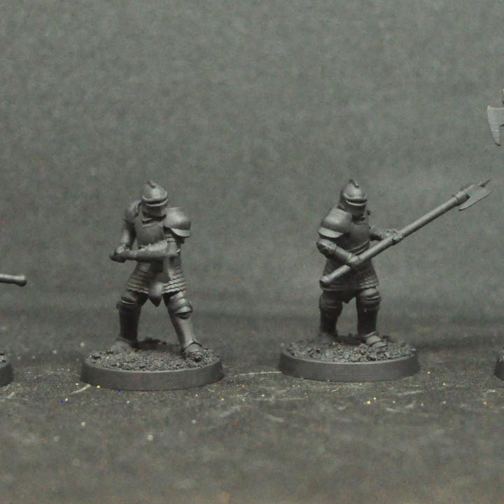 3D Printable Paladin Axemen by Quartermaster3D
