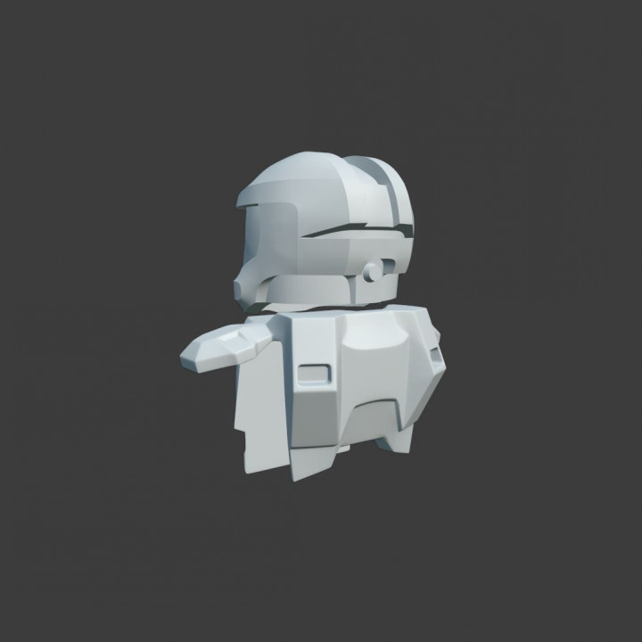 3D Printable Lego Halo Master Chief Helmet & Armour by Pawel Szczeszek