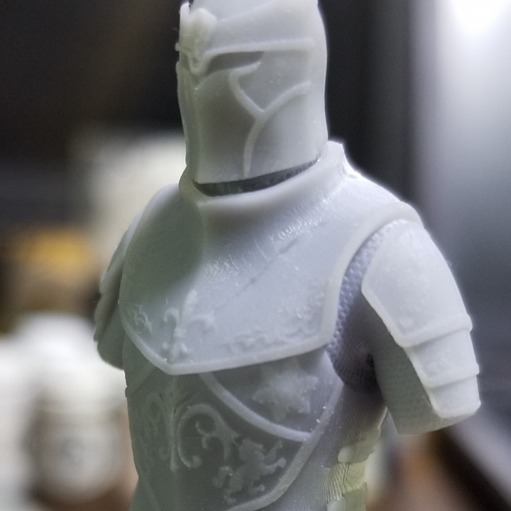 3D Printable Fantasy Knight Bust by Ivan Parra