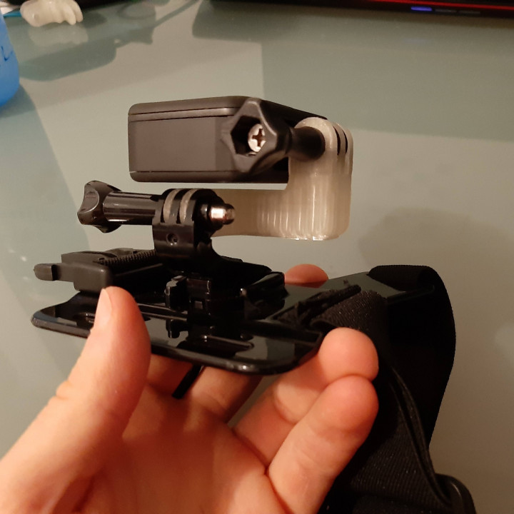 3D Printable GoPro Portrait Adapter -- Low-profile 90 degrees Elbow by ...