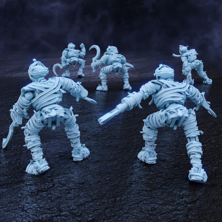 3D Printable The Mummified - Star Pharaohs by Star Pharaoh Foundry