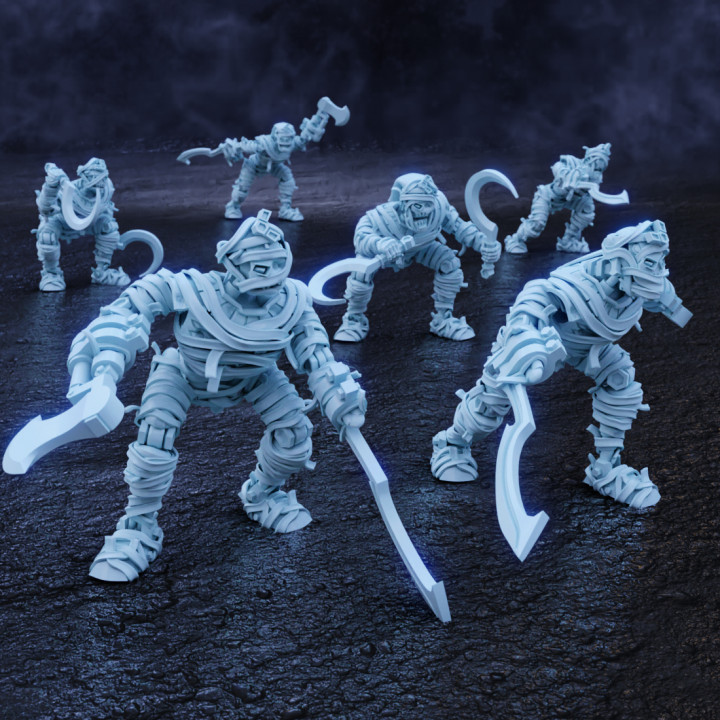 3D Printable The Mummified - Star Pharaohs by Star Pharaoh Foundry