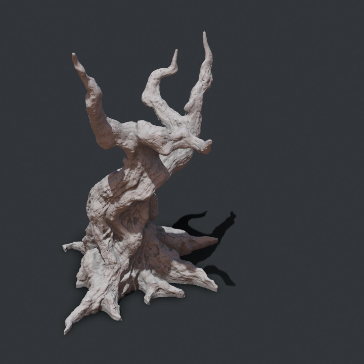 3D Printable Dread Wood Iron Bark Trees by kitbash kingdom