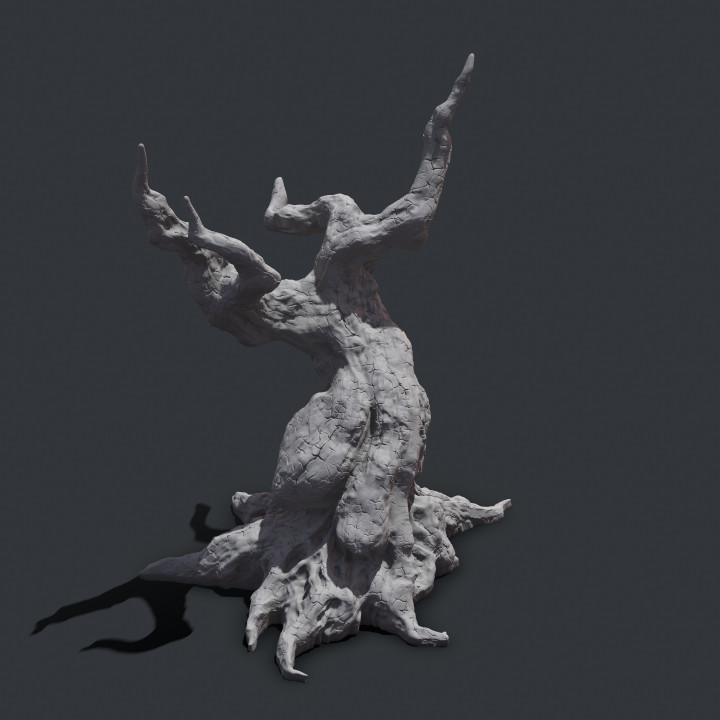 3D Printable Dread Wood Iron Bark Trees by kitbash kingdom