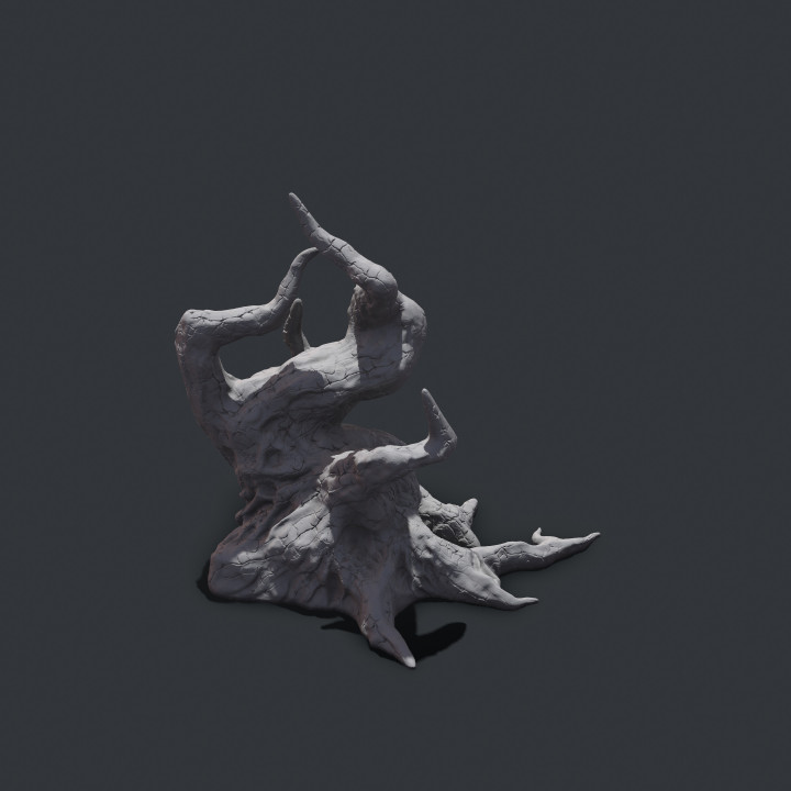 3D Printable Dread Wood Iron Bark Trees by kitbash kingdom