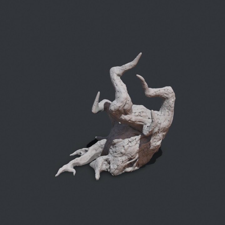 3D Printable Dread Wood Iron Bark Trees by kitbash kingdom