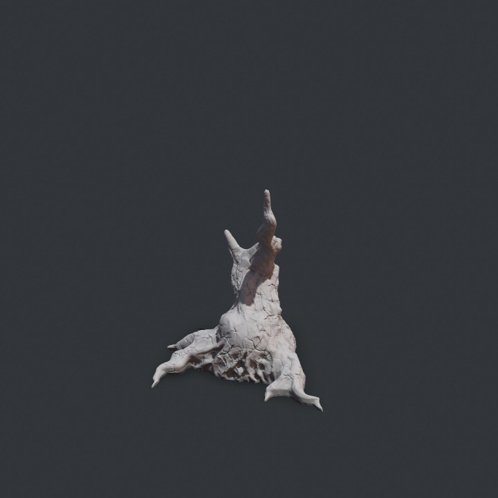 3D Printable Dread Wood Iron Bark Trees by kitbash kingdom