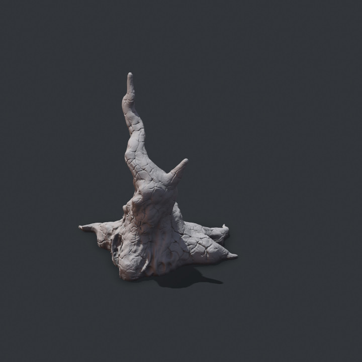 3D Printable Dread Wood Iron Bark Trees by kitbash kingdom