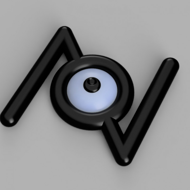 3D Printable Unown Series by Dan Markov