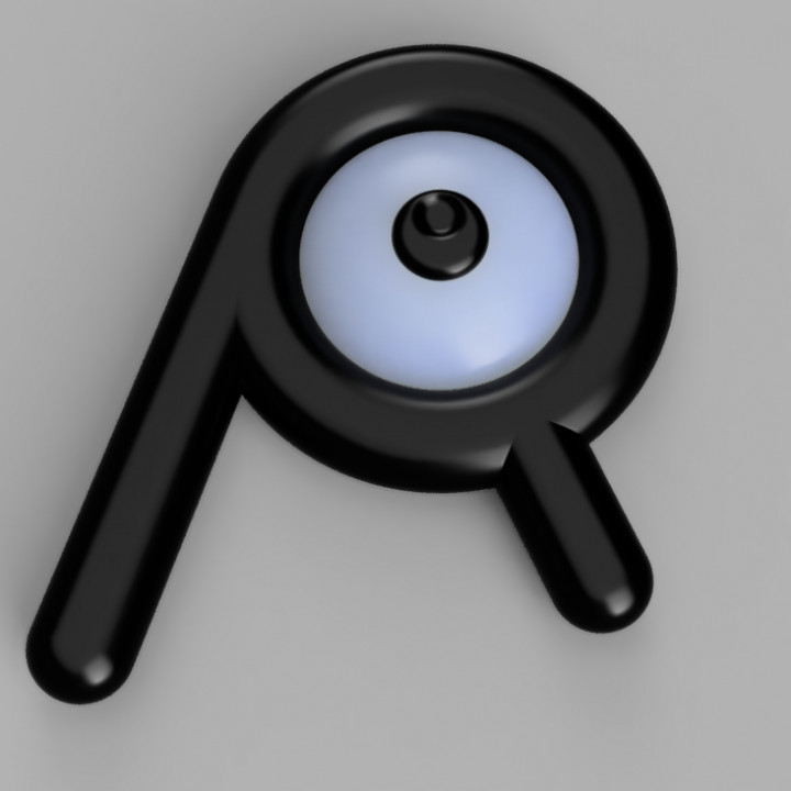 3D Printable Unown Series by Dan Markov