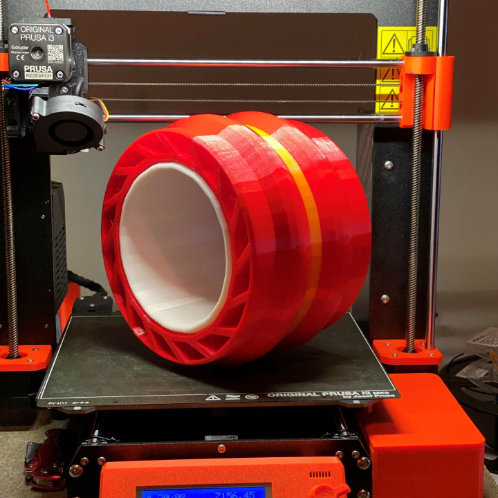 3D Printable Ribbit Deluxe Muscle Tension Relief Roller by Adam McDonnough