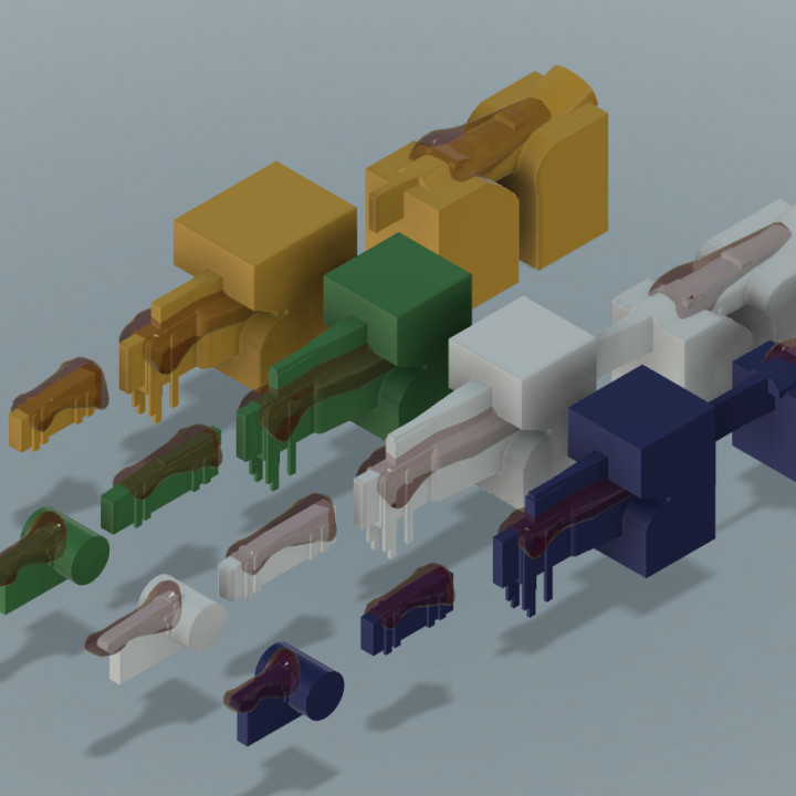 3D Printable Casts to make skins for my Articulated finger extensions ...