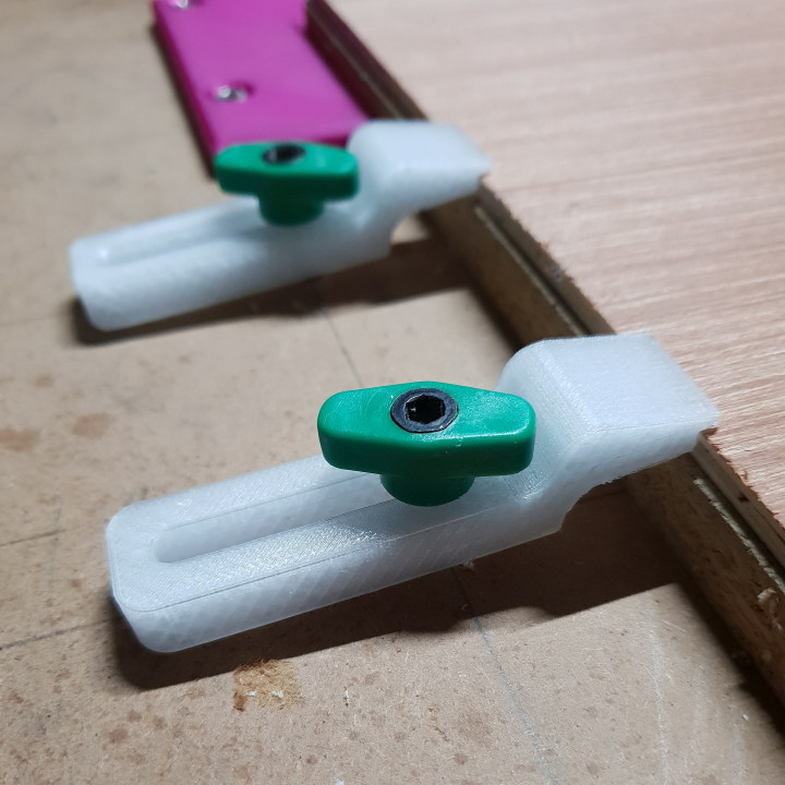 3D Printable Low Profile Clamp Arms (CNC) - 2 Files: 110mm and 80mm by Phil
