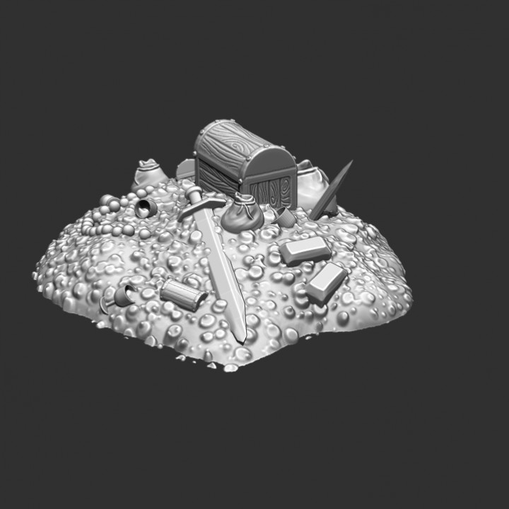 3D Printable Treasure - Loot Pile by serdar e.