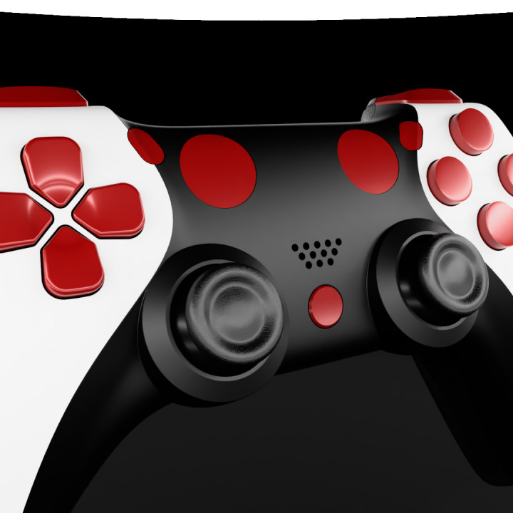 3D Printable PS4 controller shell by Aleksej