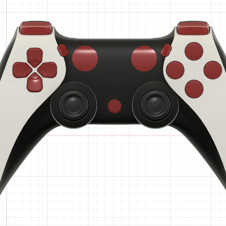3D Printable PS4 controller shell by Aleksej