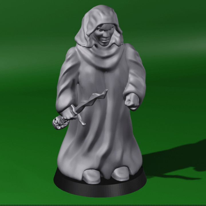 3D Printable Cloaked Cultist by Daniel Robert