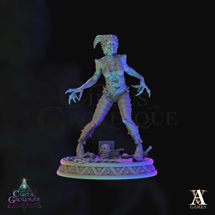 3D Printable Circus Grotesque Acrobats by Archvillain Games