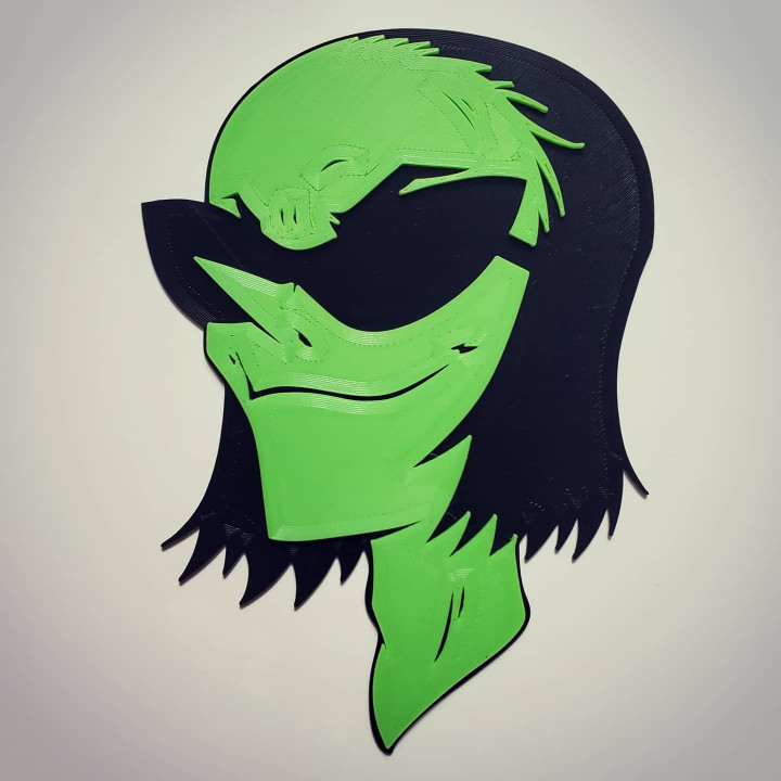 3D Printable Gorillaz-Ace by Zeeshan Shahzad