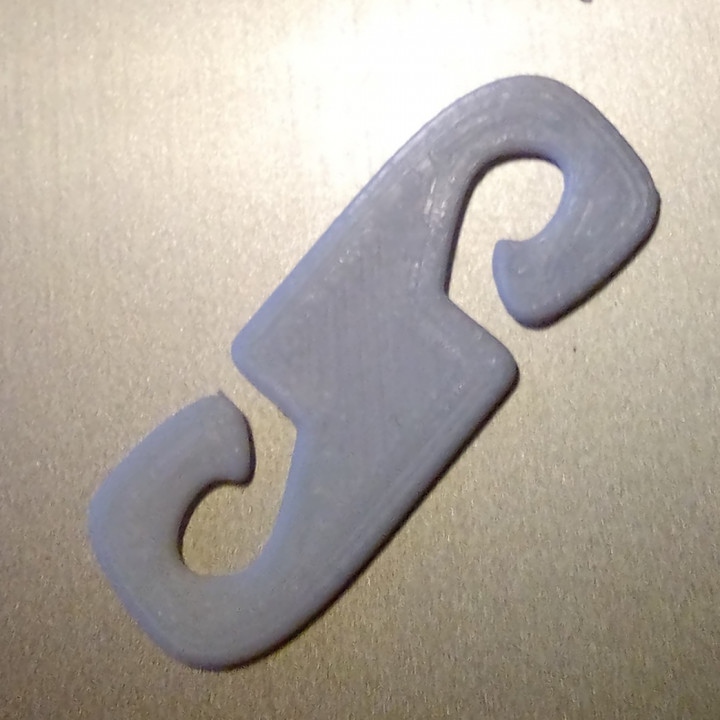 3D Printable Double Hook for Face Mask by Dan Markov