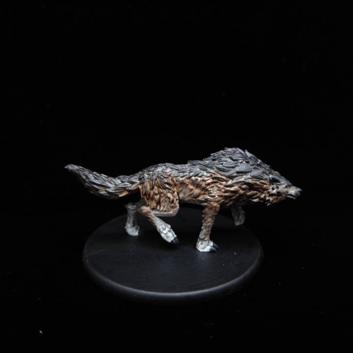 3D Print of Winter Wolf / Dire Wolf / Forest Monster Encounter by mar3ek