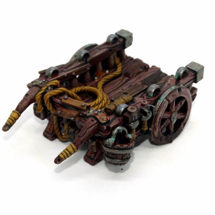3D Printable Hand cart miniature for tabletop games (Dungeons and ...