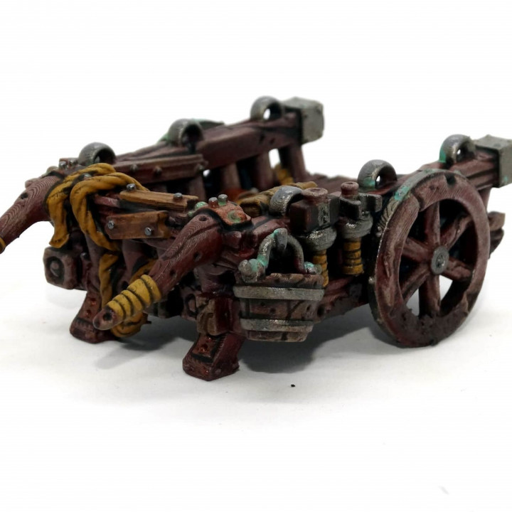 3D Printable Hand cart miniature for tabletop games (Dungeons and ...