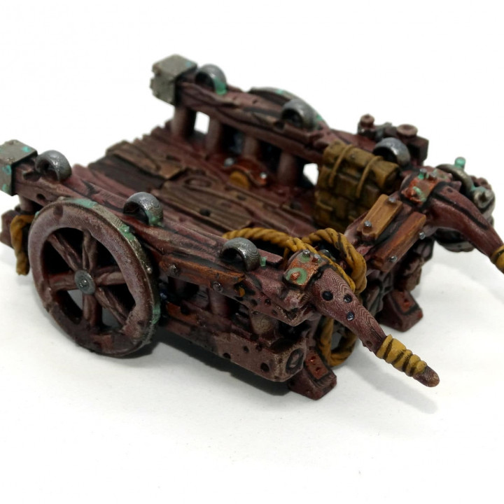 3D Printable Hand cart miniature for tabletop games (Dungeons and ...