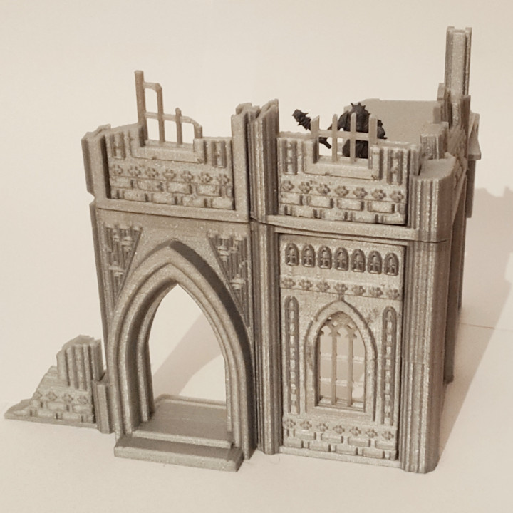 3D Printable Cathedral modular lite version by Dominus Terrain
