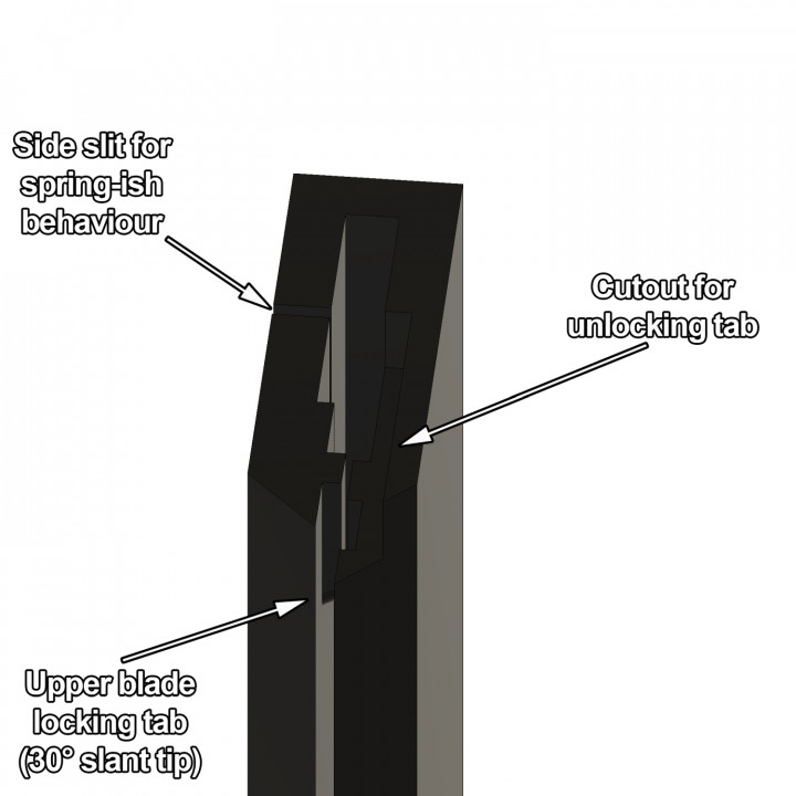 3D Printable Single Edge Safety Razor Blade Holder by Kristian Reinhart