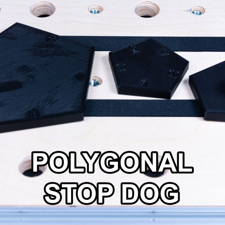 3D Printable 20mm (19.9mm) Bench Dog Set with Levers, Cams, Stops, etc ...