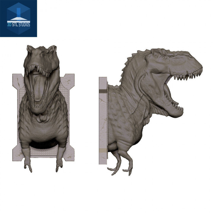 3D Printable T-REX by 3dstlstudios
