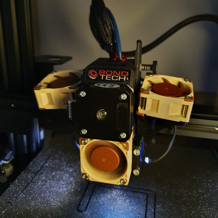 3D Printable Bondtech DDX Dual Partcooler by Christian R