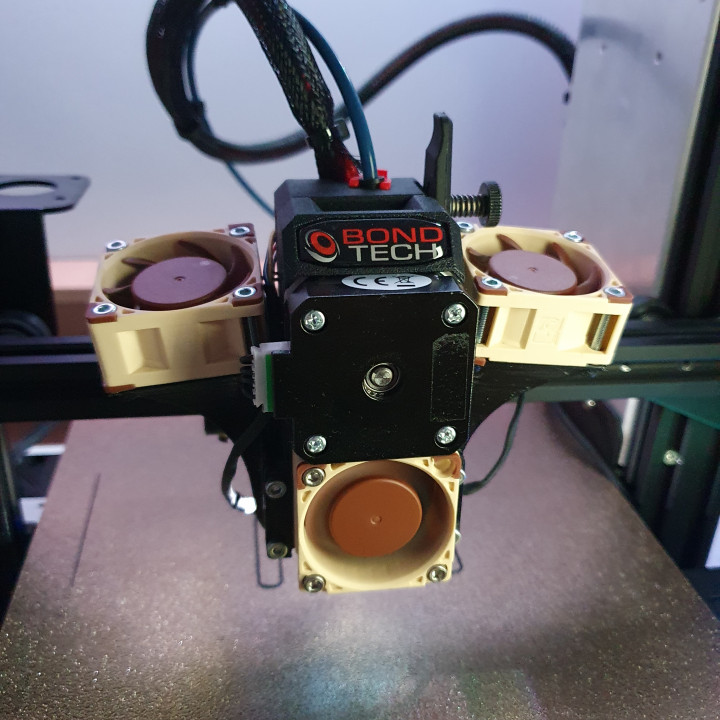 3D Printable Bondtech DDX Dual Partcooler by Christian R