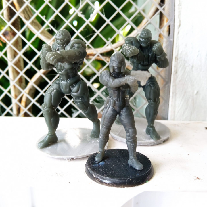 3D Printable FULL CYBERNETIC MMA FIGHTER by PAPSIKELS MINIATURES